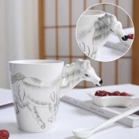 China Customized 3D Animal Ceramic Coffee Mug 450ml 15oz for Gift for sale