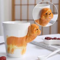 China Customized 3D Animal Ceramic Coffee Mug 450ml 15oz for Gift for sale