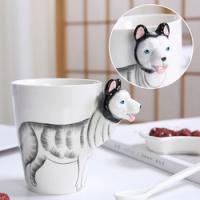 China Customized 3D Animal Ceramic Coffee Mug 450ml 15oz for Gift for sale