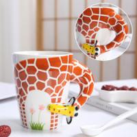 China Customized 3D Animal Ceramic Coffee Mug 450ml 15oz for Gift for sale