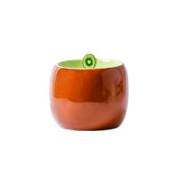 China Anti Overturning Raised Ceramic Cat Bowl Rounded Shape 350ml Pet Feeder for sale