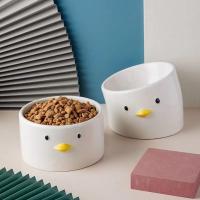 China Personalized Ceramic Pet Bowl Chicken Shape for Cat Dog Food Water 500ml for sale