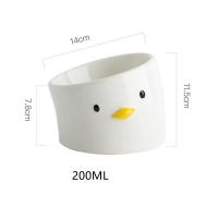 China Personalized Ceramic Pet Bowl Chicken Shape for Cat Dog Food Water 500ml for sale