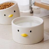 China Personalized Ceramic Pet Bowl Chicken Shape for Cat Dog Food Water 500ml for sale