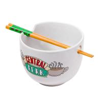 China Customized 5 Inch Ceramic Ramen Noodle Bowl Set with Chopsticks OEM Microwave Safe for sale