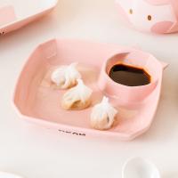 China Nordic Cartoon Ceramic Dinnerware Set 16 Piece Bowl Plate Set for Home Restaurant Use for sale