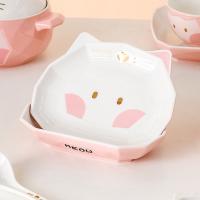 China Nordic Cartoon Ceramic Dinnerware Set 16 Piece Bowl Plate Set for Home Restaurant Use for sale