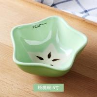 China Hand Painted Ceramic Fruit Bowl Watermelon Pattern 4.7 Inch Ice Cream Dessert Bowl Microwave Safe for sale