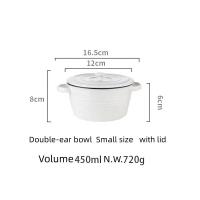 China Nordic Porcelain Ceramic Soup Bowl 1 Piece Microwave Safe for Salad Dessert for sale