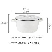 China Nordic Porcelain Ceramic Soup Bowl 1 Piece Microwave Safe for Salad Dessert for sale