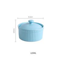 China Oven Safe Ceramic Creme Brulee Ramekins 4oz with Lid for Restaurant Wedding Dessert for sale