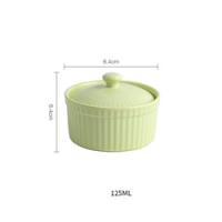 China Oven Safe Ceramic Creme Brulee Ramekins 4oz with Lid for Restaurant Wedding Dessert for sale