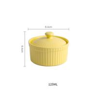 China Oven Safe Ceramic Creme Brulee Ramekins 4oz with Lid for Restaurant Wedding Dessert for sale