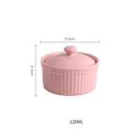 China Oven Safe Ceramic Creme Brulee Ramekins 4oz with Lid for Restaurant Wedding Dessert for sale