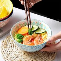 China Newell Colorful Porcelain Ceramic Soup Bowl 6.5x12.8cm Microwave Safe Custom Logo for sale