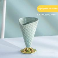 China Porcelain Ceramic Ice Cream Dessert Cup 250ml Home Decoration Bowl OEM Custom for sale