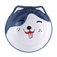 China Cute Dog Design Ceramic Oven Bowl 9 Inch 10 Inch 12 Inch Food Grade Safe for sale