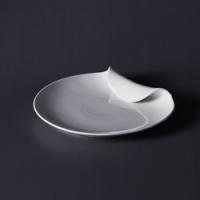 China Irregular Shape Glazed Ceramic Plate Set Sustainable Eco Friendly For Restaurant for sale