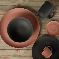 China ODM Under Glazed Ceramic Plates Sets , European Style Matte Ceramic Dinnerware for sale