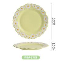 China Daisy Underglaze Ceramic Dessert Plates 10.5 Inch Faience Dinner Set for Salad Food for sale