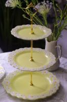 China Daisy Underglaze Ceramic Dessert Plates 10.5 Inch Faience Dinner Set for Salad Food for sale