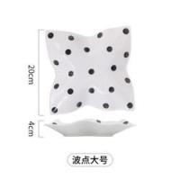 China Luxury Nordic Style Ceramic Plate Set 20cm 15cm 10cm Bohemian Dinnerware for Restaurant Hotel for sale