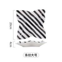 China Luxury Nordic Style Ceramic Plate Set 20cm 15cm 10cm Bohemian Dinnerware for Restaurant Hotel for sale