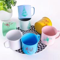 China OEM ODM Ceramic Coffee Cup 350ml Halloween Christmas Home Decoration Metal Mug for sale