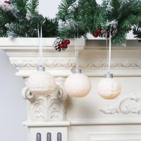 China Wholesale DIY Ceramic Christmas Ball Ornaments 500pcs Customizable for Home Hotel Party Decoration for sale