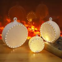 China Wholesale DIY Ceramic Christmas Ball Ornaments 500pcs Customizable for Home Hotel Party Decoration for sale