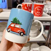 China Customized LOGO Ceramic Anniversary Gift Mugs For Coffee Tea for sale