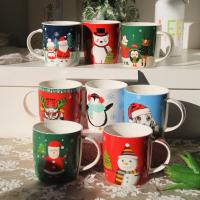 China Customized LOGO Ceramic Anniversary Gift Mugs For Coffee Tea for sale