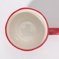 China Custom Hand Painted Ceramic Coffee Mug 400ml Poodle Dog Promotional Gift Porcelain for sale