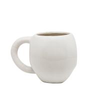 China 3D Ceramic Skull Mug 350ml Halloween Ghost Festival Gift Tiki Cocktail Mug with Handle for sale