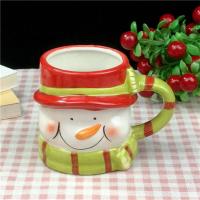China 400ml Ceramic Christmas Mug Creative 3D Animal Couple Coffee Cup Gift for sale