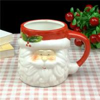 China 400ml Ceramic Christmas Mug Creative 3D Animal Couple Coffee Cup Gift for sale