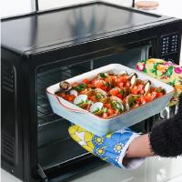 China Rectangle Deep Ceramic Bakeware Set Oven Safe Nonstick 6 Inch 8 Inch Baking Dish for sale