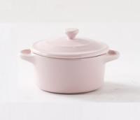 China Custom Mini Stoneware Ceramic Casserole Bowl with Lid for Creme Brulee Cake Oven Microwave Safe for sale