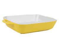 China Color Glaze Ceramic Baking Tray , Non Stick Rectangle Baking Pan for sale