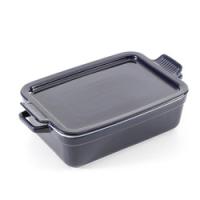 China Ceramic Baking Dish 3.15QT Rectangular Oven Pan with Platter Lid Durable Porcelain for sale