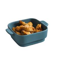 China Custom Small Square Ceramic Baking Dish 10cm for Home Restaurant Oven Use for sale