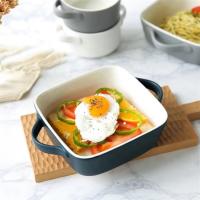 China White Glaze Ceramic Baking Dish Rectangle 30cm for Hotels Restaurants Wholesale for sale