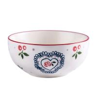 China Nordic Style Hand Painted Porcelain Dinnerware Set 12 Piece Ceramic Plates Bowls for Hotel Restaurant for sale