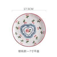 China Nordic Style Hand Painted Porcelain Dinnerware Set 12 Piece Ceramic Plates Bowls for Hotel Restaurant for sale