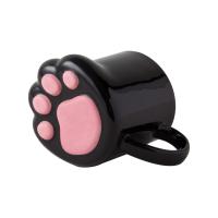 China Custom Dolomite Ceramic Cat Paw Mug 350ml Cute Animal Coffee Cup for sale