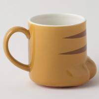 China Custom Dolomite Ceramic Cat Paw Mug 350ml Cute Animal Coffee Cup for sale