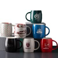 China Wholesale Custom Logo Ceramic Coffee Mugs 11oz Microwave Dishwasher Safe Plain White for Engraving for sale