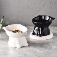 China White Ceramic Pet Water Bowl 1-2 Cups Small Medium Large Dog Cat Feeding Dish for sale
