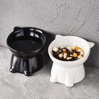 China White Ceramic Pet Water Bowl 1-2 Cups Small Medium Large Dog Cat Feeding Dish for sale