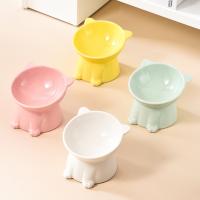 China Lead Free Ceramic Pet Bowl Eco Friendly Durable Pet Food Bowl 1-2 Cups 1.5-2.5 Lbs for sale
